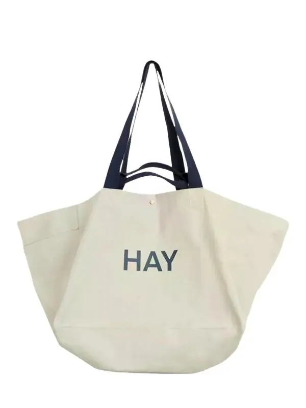HAY Snap-closure Tote Bag - Grey