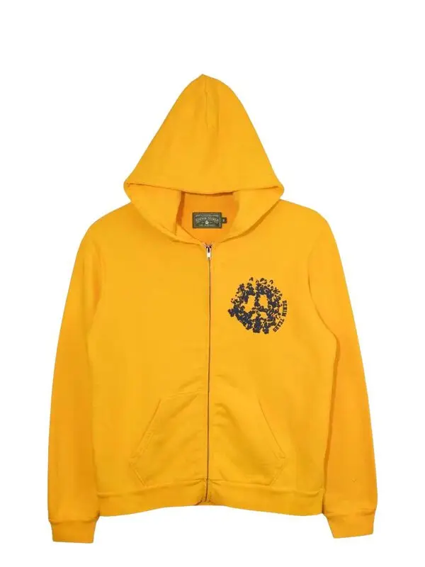 DENIM TEARS Zipped Hoodie - Yellow