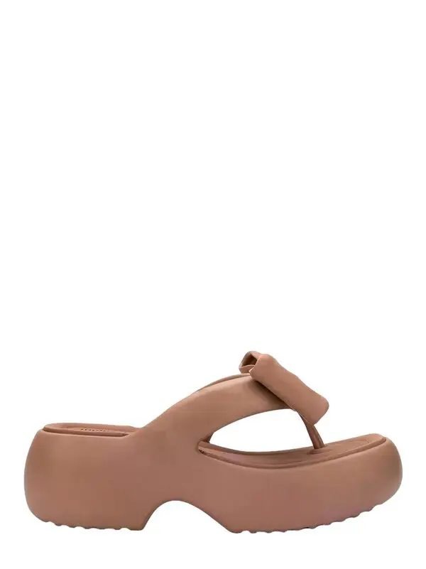 Melissa Platform Bow Flip-flops - Neutrals