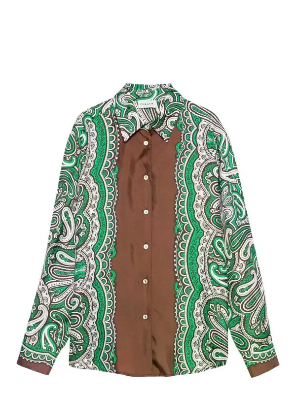 P.a.r.o.s.h Skindy Paisley-pattern Shirt - Green