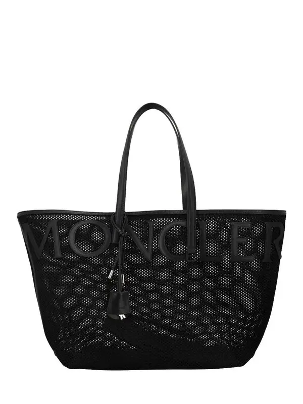Moncler Logo Detail Shopper Tote - Black