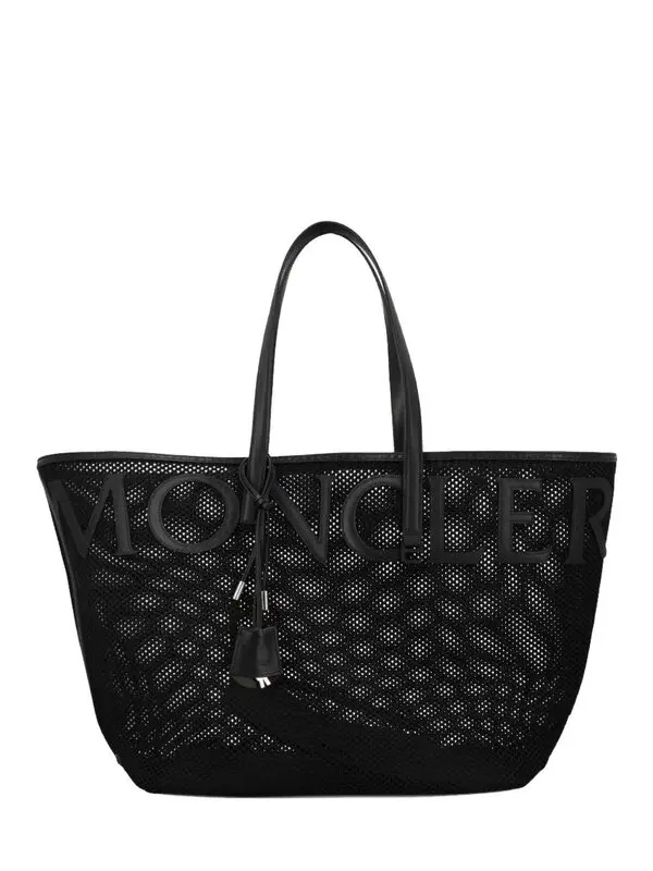 Moncler Logo Detail Shopper Tote - Black