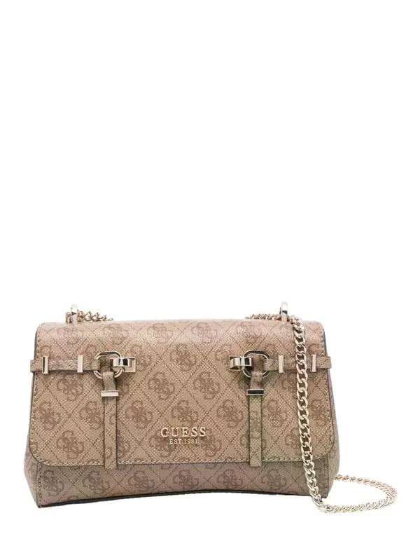 Guess Buckle Patterned Cross Body Bag - Neutrals