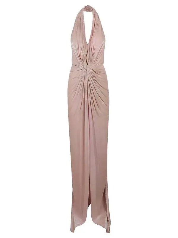 Costarellos Halterneck Maxi Dress - Pink