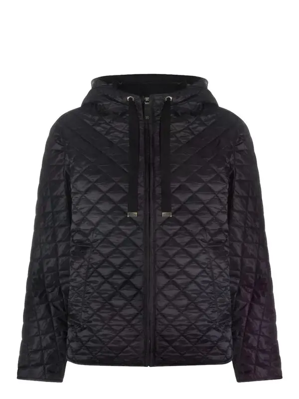 Max Mara Giorno Quilted Hooded Jacket - Black