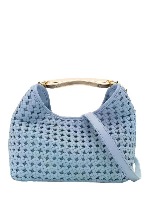 ELLEME Boomerang Woven Top Handle Bag - Blue