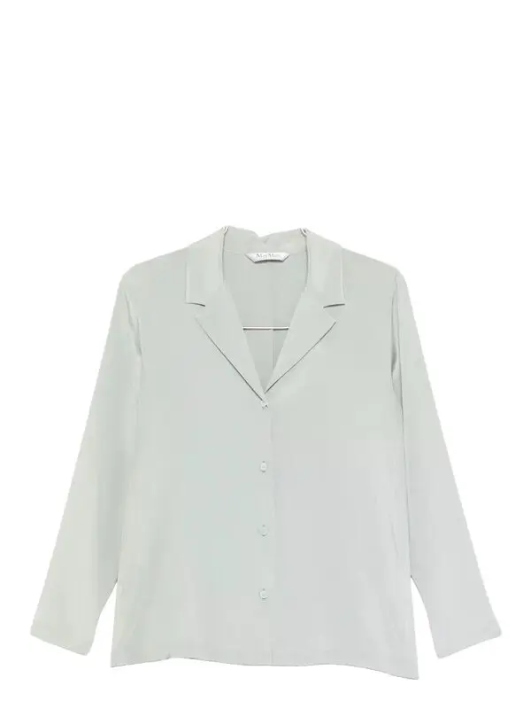 Max Mara Collared Buttoned Shirt - Green