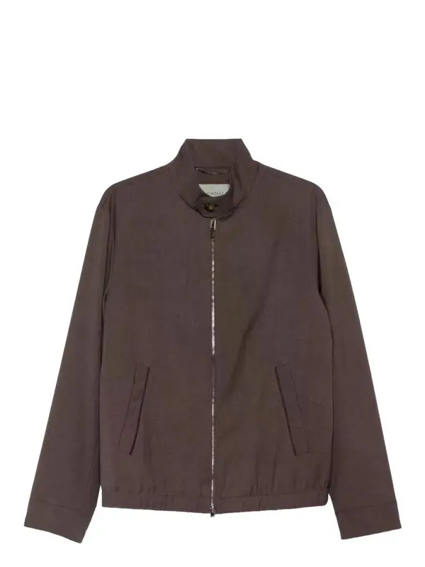 Canali Zip-fastening Overshirt - Brown