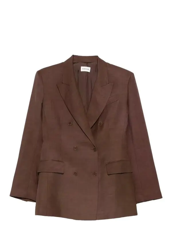 P.a.r.o.s.h Double-breasted Blazer - Brown
