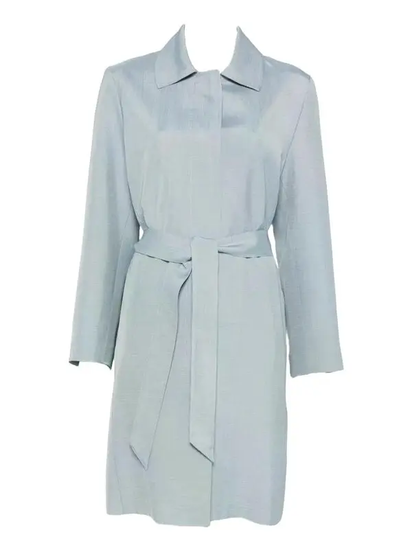P.a.r.o.s.h Long-sleeve Belted Coat - Blue