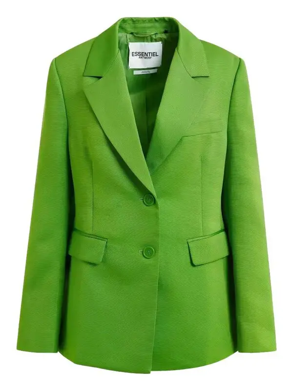 Essentiel Antwerp Jazer Notched Single-breasted Blazer - Green