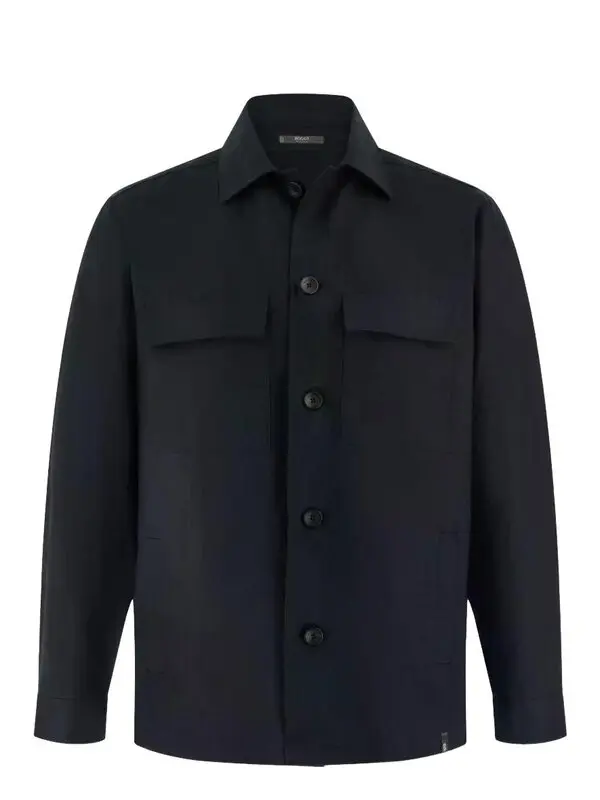 Boggi Milano Long Sleeves Shirt Jacket - Black