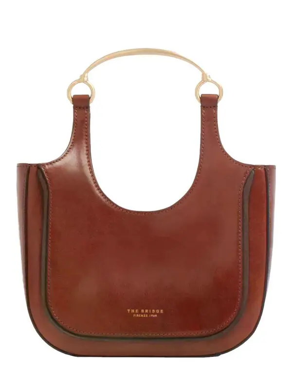 THE BRIDGE Leather Tote Bag - Brown