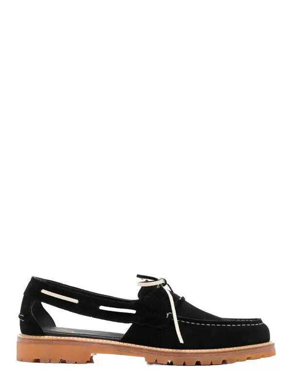A KIND OF GUISE Cut-out Boat Shoes - Black