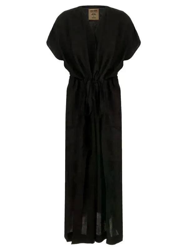 UMA WANG Tie-waist Maxi Dress - Black