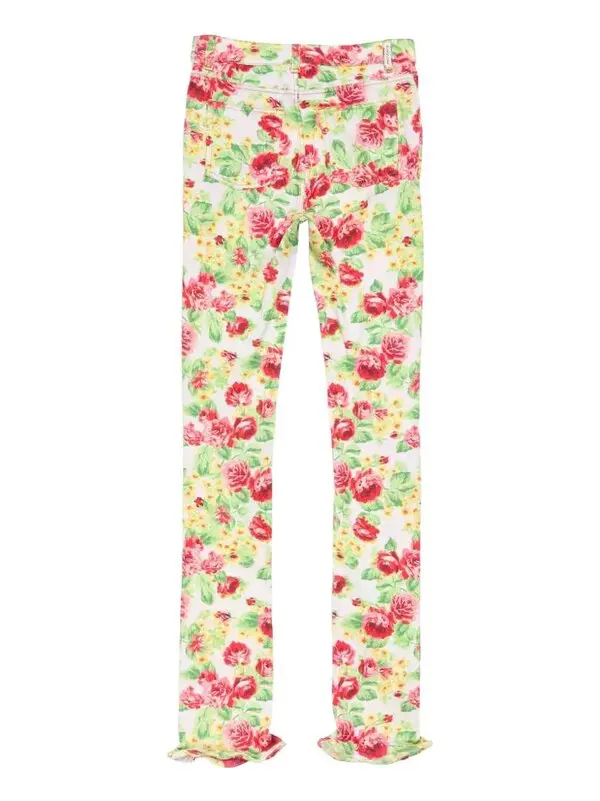 Acne Studios Floral Trousers - Neutrals