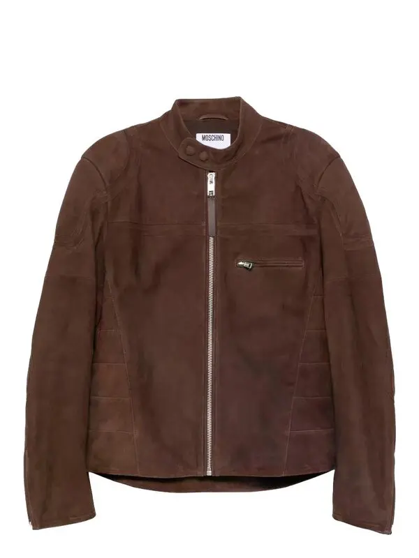Moschino Biker Jacket - Brown
