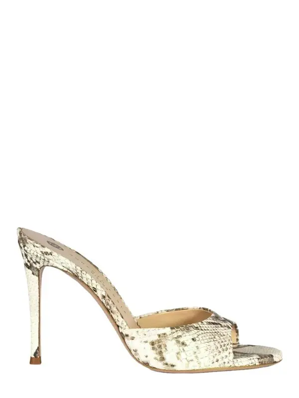 Roberto Festa Ramas Python-print Sandals - Neutrals