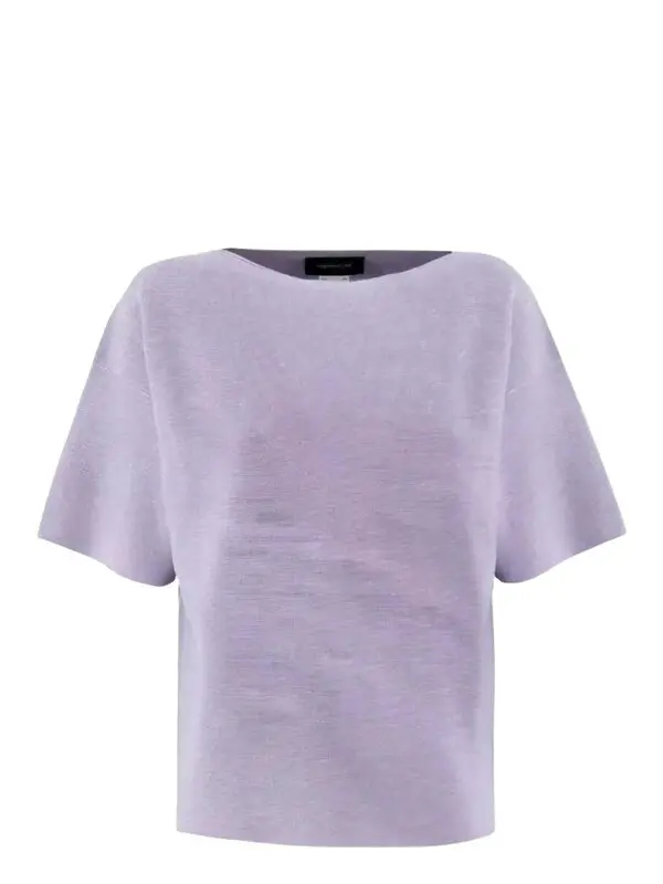 Fabiana Filippi Knitted T-shirt - Purple