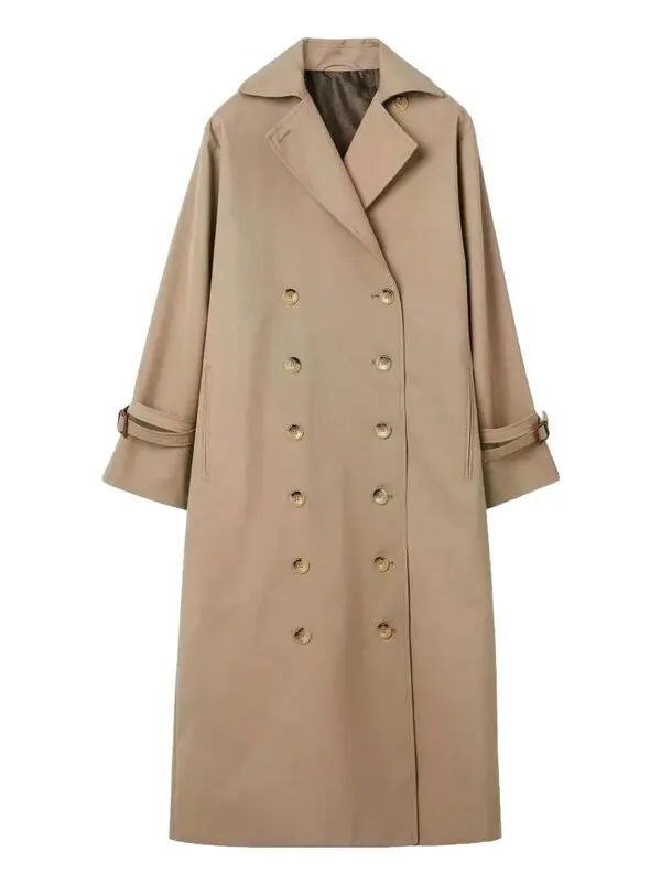 TOTEME Notched-lapel Double-breasted Coat - Neutrals
