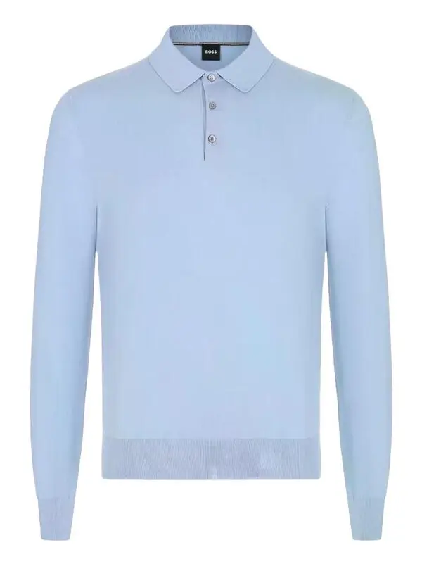 BOSS Gemello Buttoned Polo Shirt - Blue