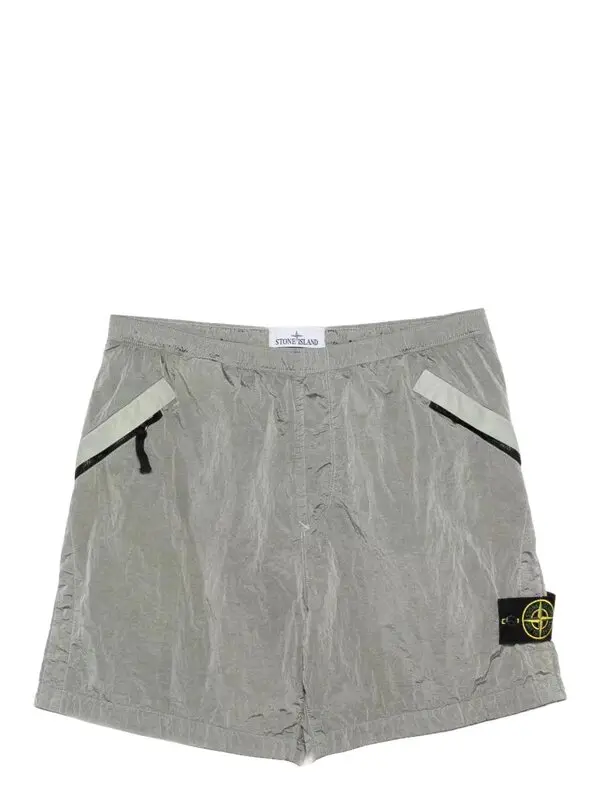 Stone Island Zip-pocket Shorts - Grey