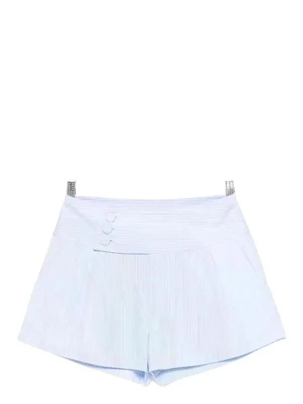 FRAME Button Striped Shorts - Blue