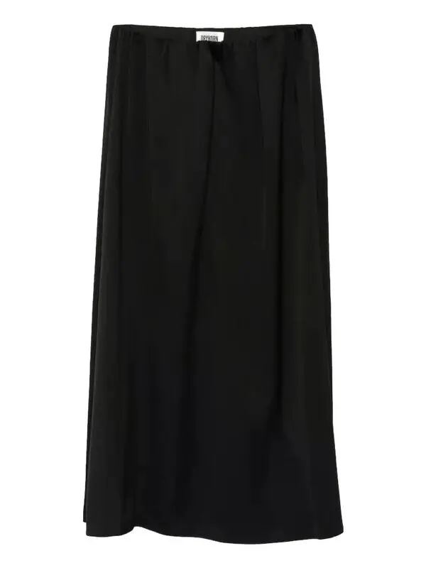 DRYKORN Idonea Gathered Midi Skirt - Black