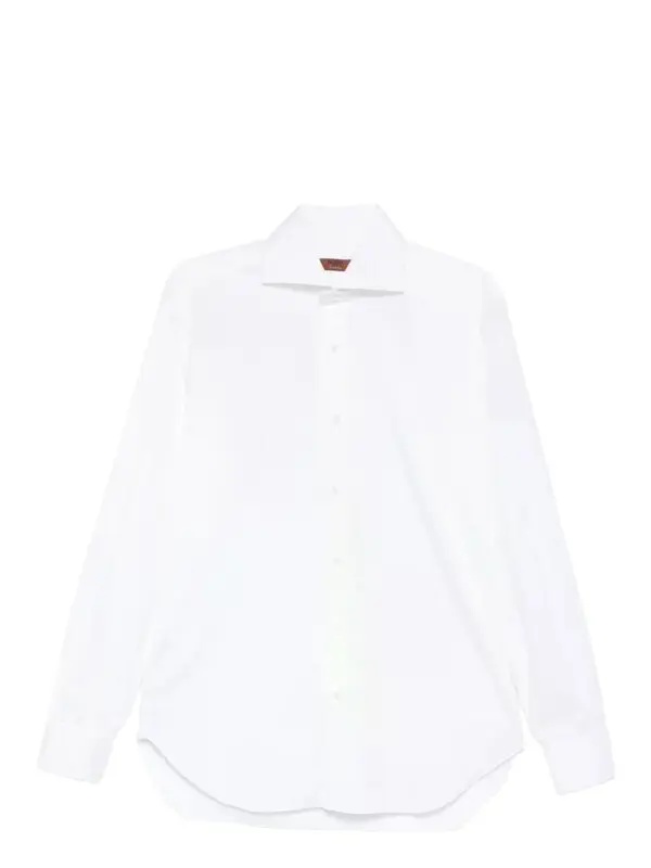 BARBA NAPOLI Curved-hem Shirt - White