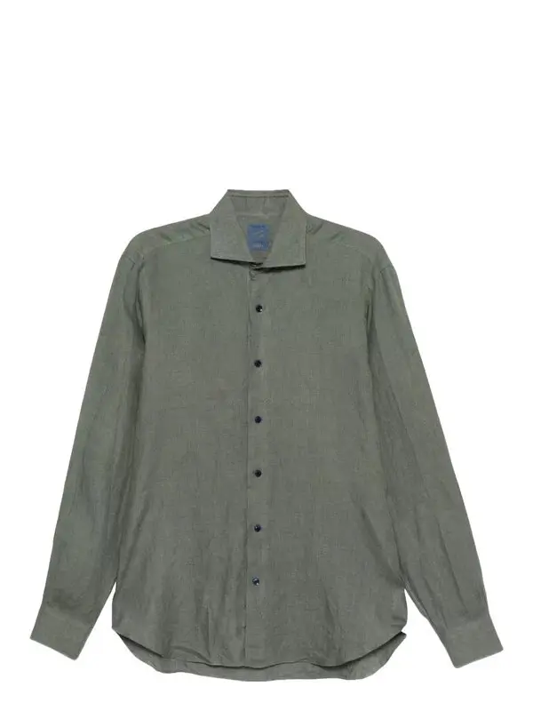 BARBA NAPOLI Button Shirt - Green