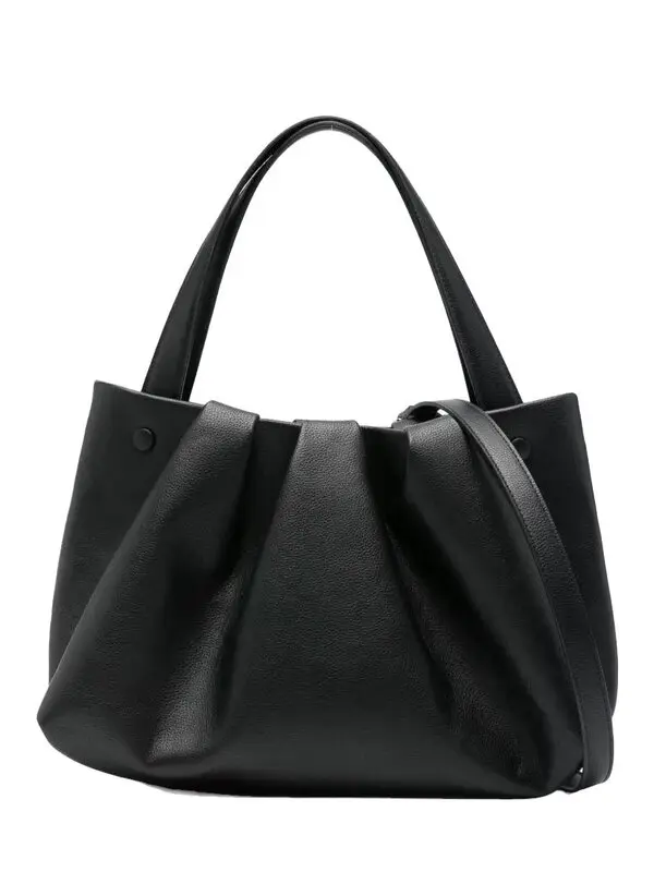 THEMOIRE Pleated Tote - Black