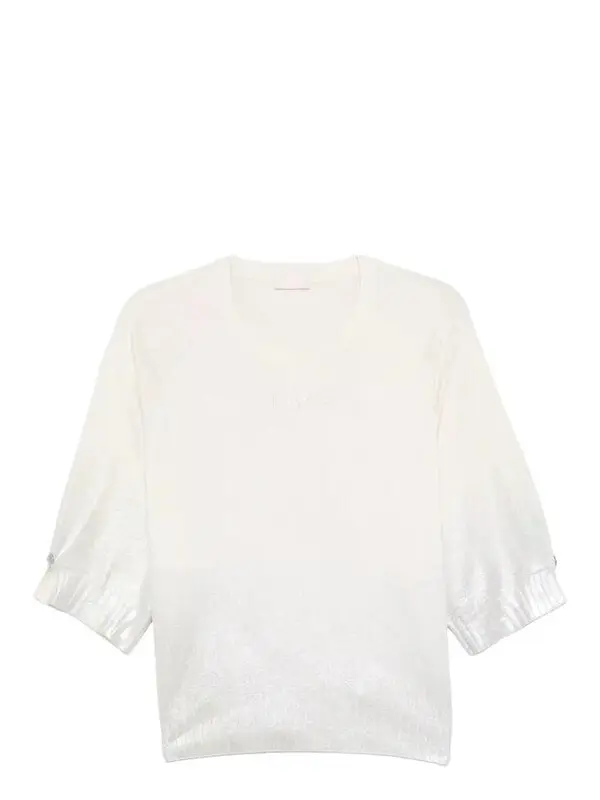Liu Jo Round-neck T-shirt - Neutrals