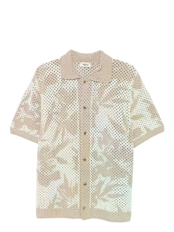 Altea Floral Open-knit Shirt - Neutrals