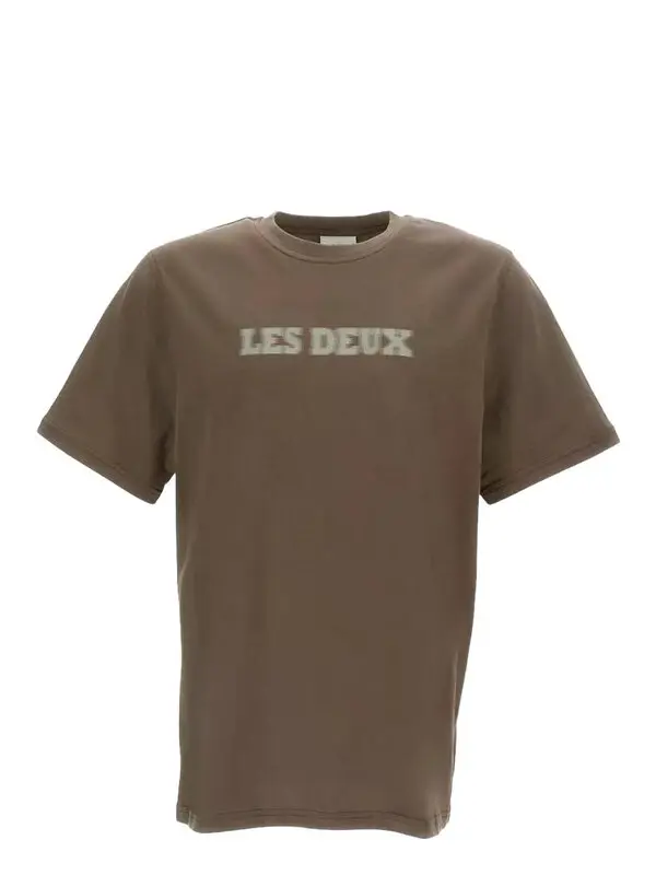 LES DEUX Brady T-shirt - Brown