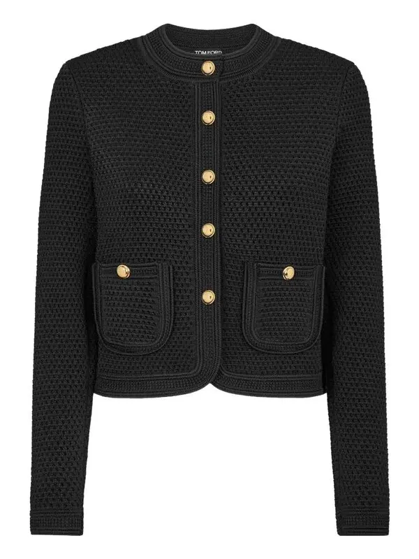 TOM FORD Button Patch-pocket Cardigan - Black