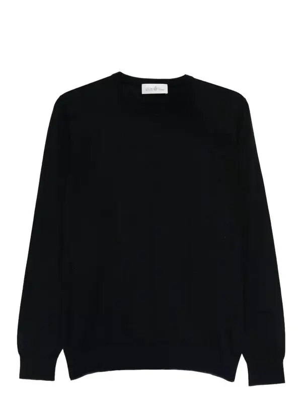 DELLA CIANA Long-sleeve Crew Neck Sweater - Blue
