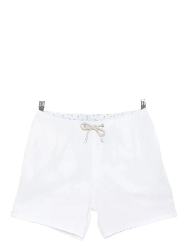 MC2 SAINT BARTH Drawstring Swim Shorts - White