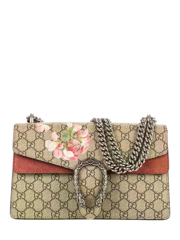 Gucci Dionysus Gg-pattern Floral-print Shoulder Bag - Neutrals
