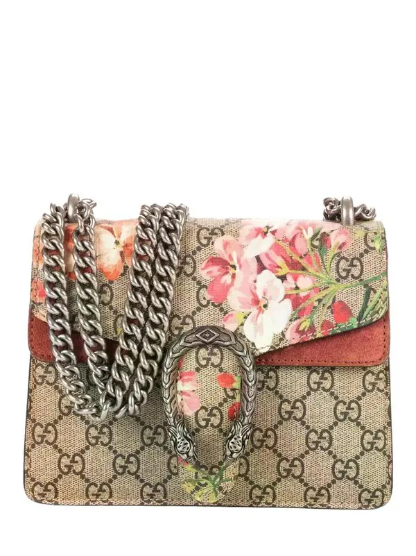 Gucci Dionysus Gg Floral-print Shoulder Bag - Neutrals
