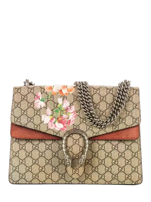 Gucci Dionysus Floral-print Chain Shoulder Bag - Neutrals