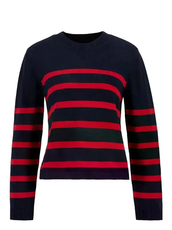 Barbour Striped Crew Neck Sweater - Blue