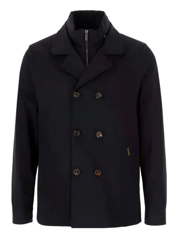 MOORER Volmer-kn Double-breasted Jacket - Black