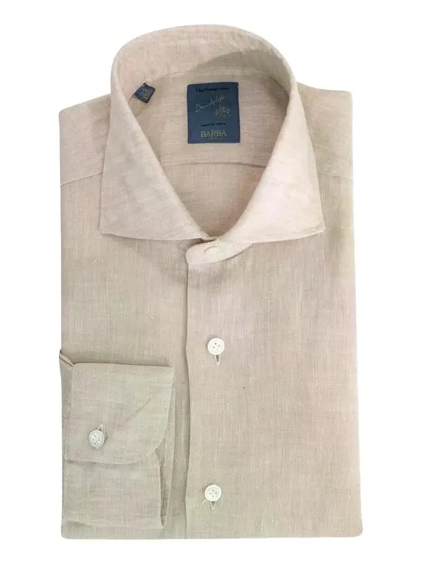 BARBA NAPOLI Buttoned Shirt - Neutrals
