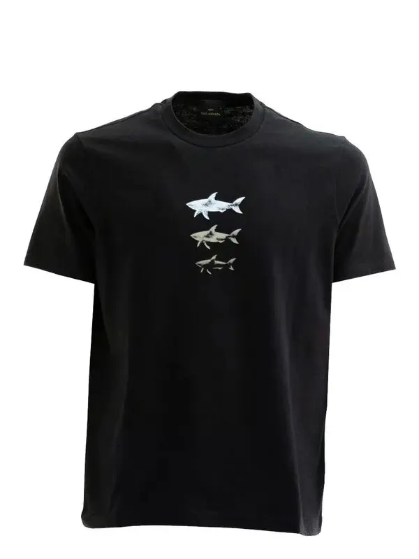 Paul & Shark Shark-print T-shirt - Black