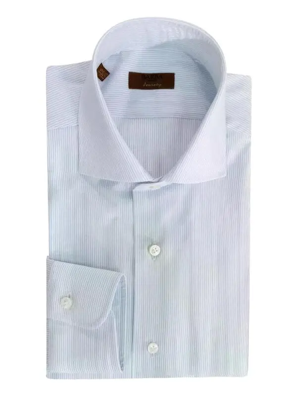 BARBA NAPOLI Striped Shirt - Blue