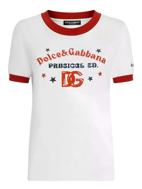 Dolce & Gabbana Logo-print Cotton T-shirt - White