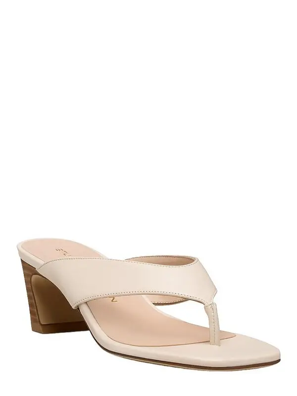 STUART WEITZMAN Stassi 50 Thong Sandals - Linen/new Camel