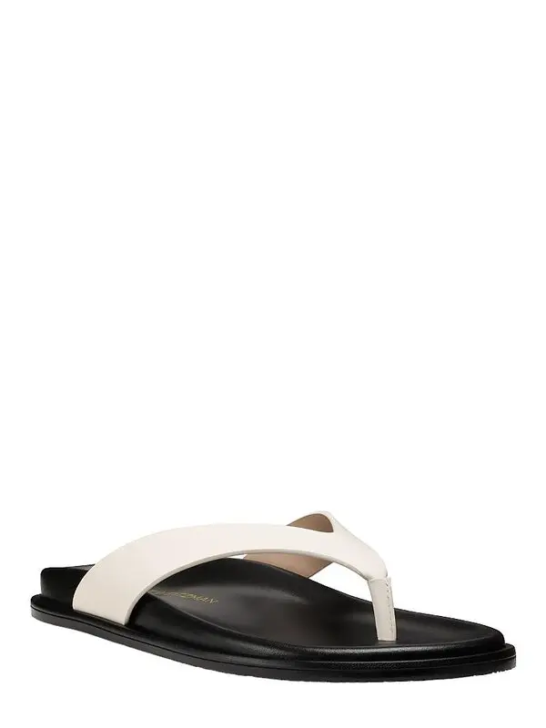 STUART WEITZMAN Thong Sandals - Cream