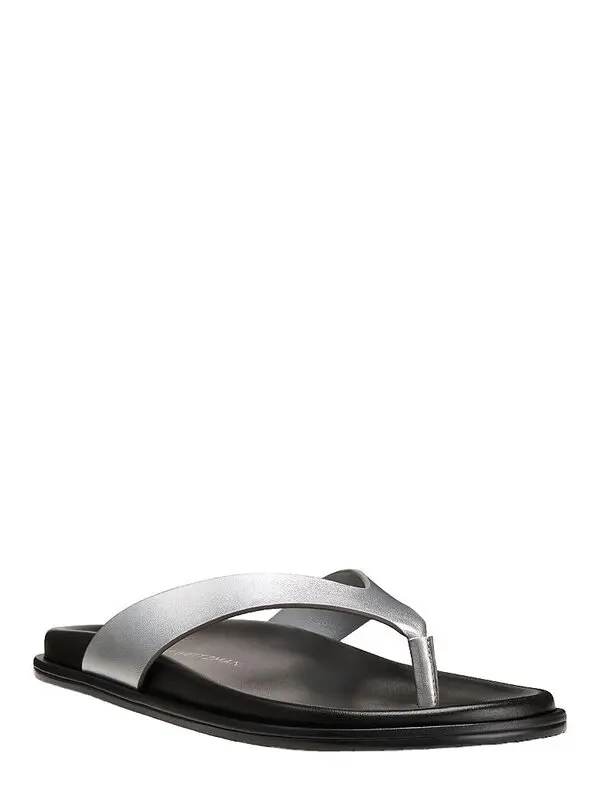 STUART WEITZMAN Thong Sandals - Silver