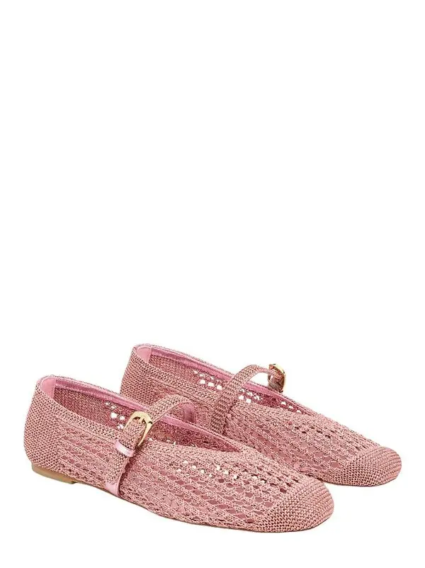 STUART WEITZMAN Leora Mary Jane Flats - Pink Sand